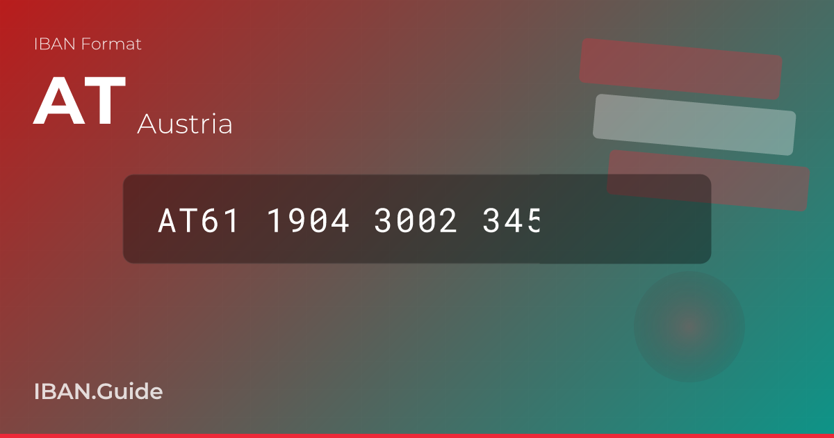 Austria IBAN Format, Example & Validator | IBAN.Guide