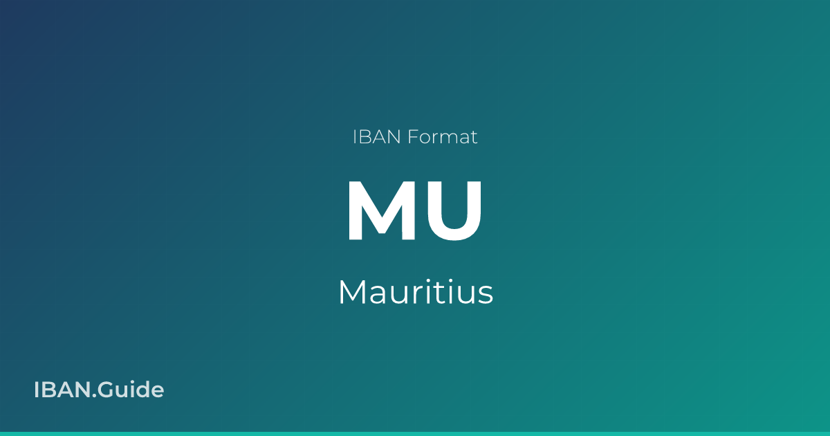 Mauritius IBAN Format, Example & Validator | IBAN.Guide